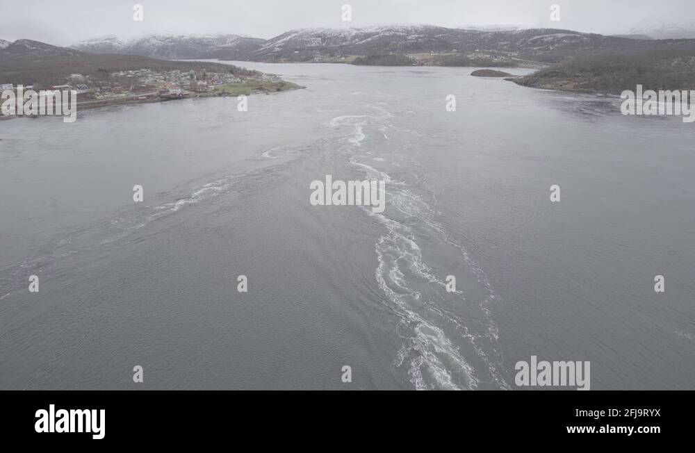 Saltstraumen is a small strait with one of the strongest tidal currents ...
