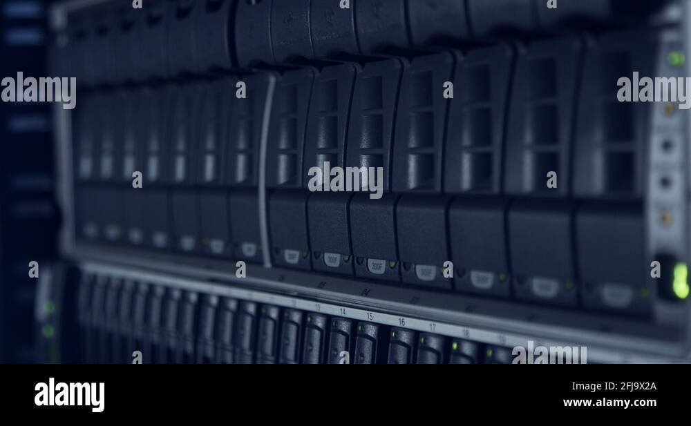 Large computer server room in a data center Stock Video Footage - Alamy