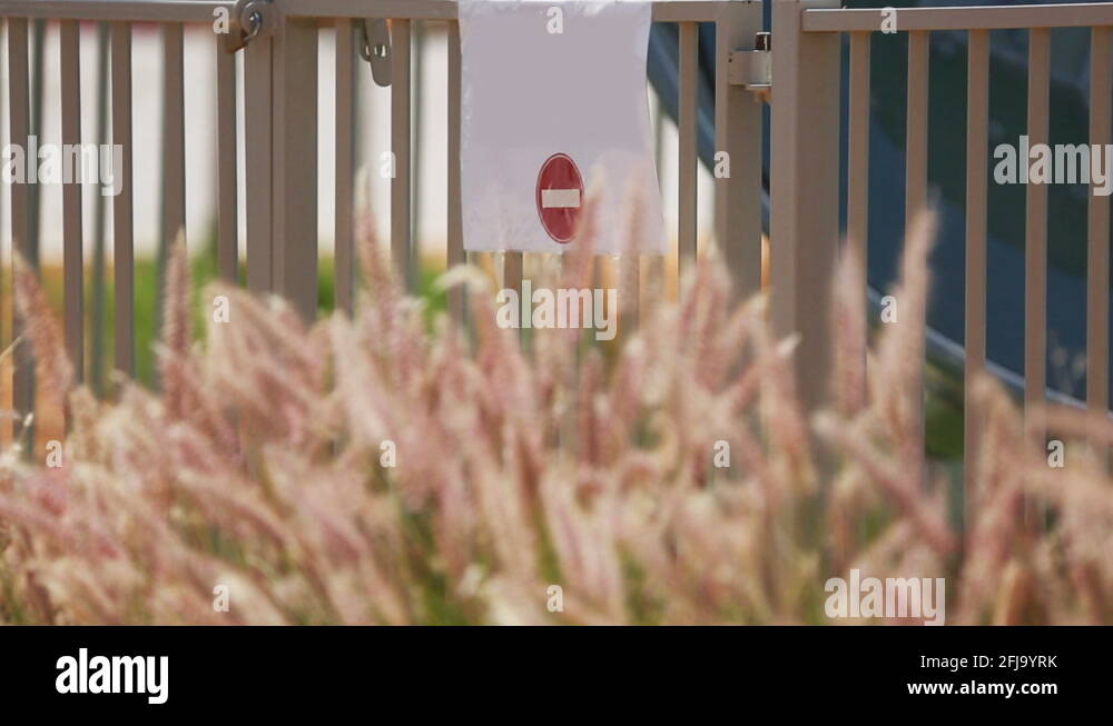 No entry sign on barrier Stock Videos & Footage - HD and 4K Video Clips ...