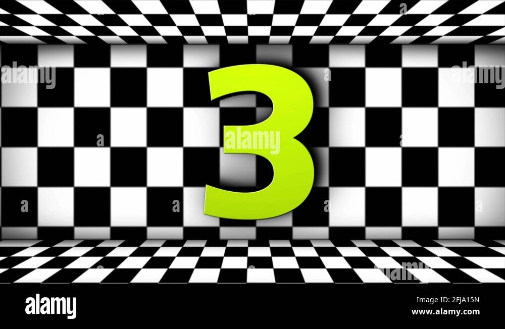GRAND PRIX, racing, WINNER, Empty Green Screen, with Countdown ...