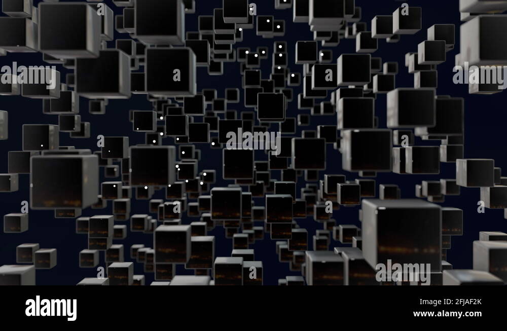 motion graphics 3d looped animation as dark background in 4k with ...