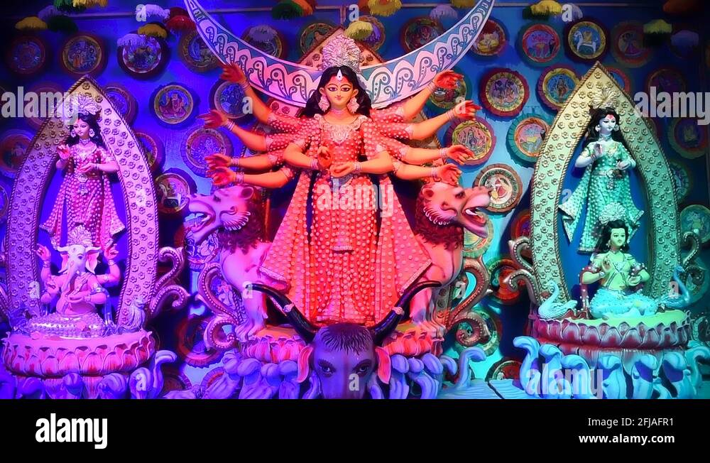 Idol of hindu goddess durga Stock Videos & Footage - HD and 4K Video ...