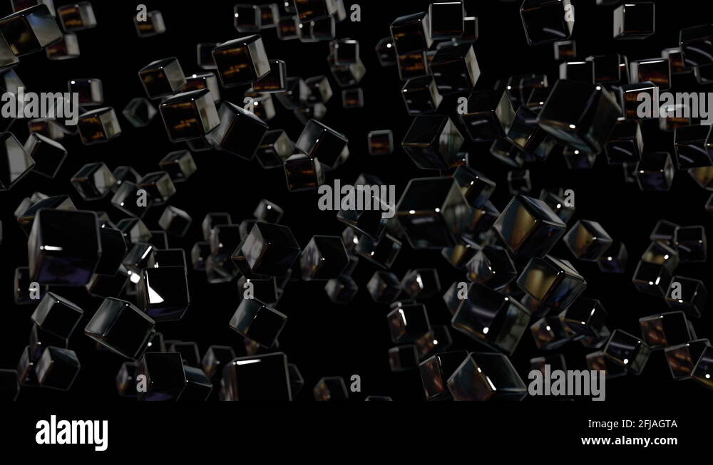 motion graphics 3d looped animation as geometric black background in 4k ...