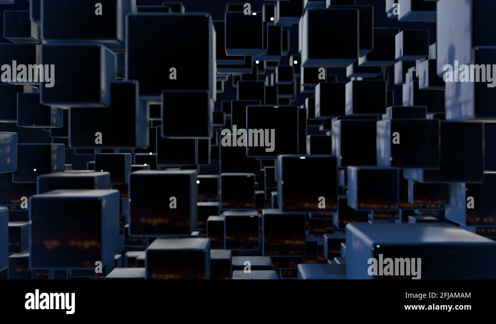 motion graphics 3d looped animation as dark background in 4k with ...