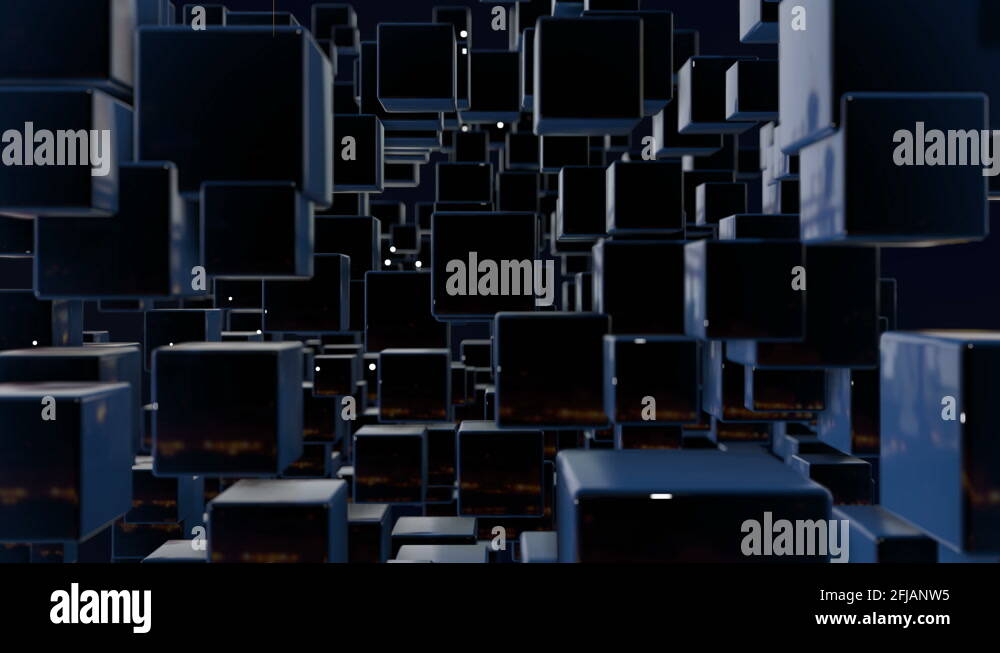 motion graphics 3d looped animation as dark background in 4k with ...