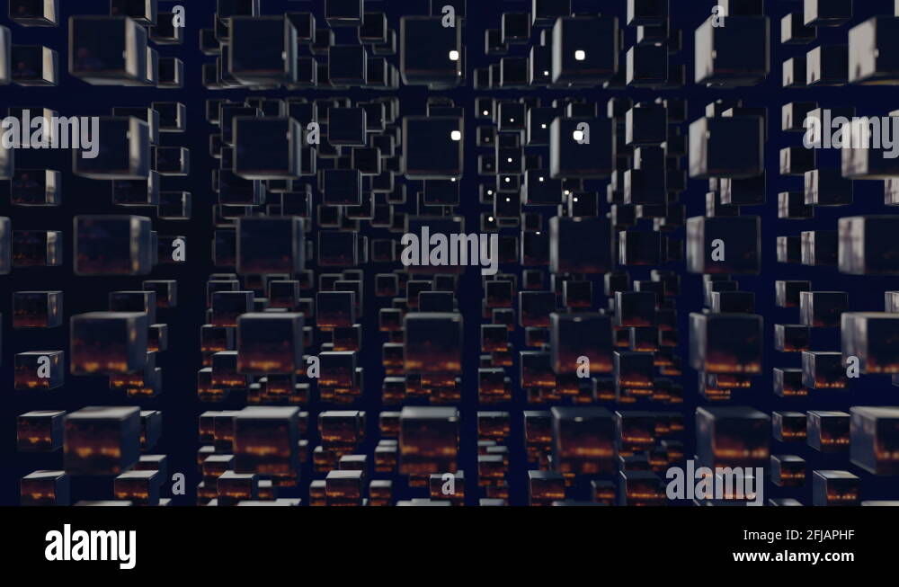 motion graphics 3d looped animation as dark background in 4k with ...