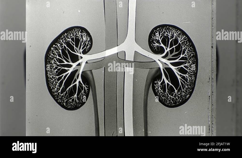 1970s Kidney Renal Organ Medical Graphic Chart Human Body Vintage Old ...