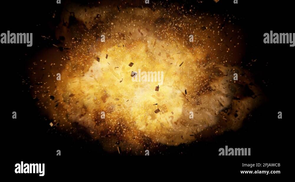 Realistic explosion and blasts with Luma channel. VFX element Stock ...