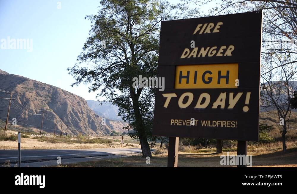 Wildfire danger sign Stock Videos & Footage - HD and 4K Video Clips - Alamy