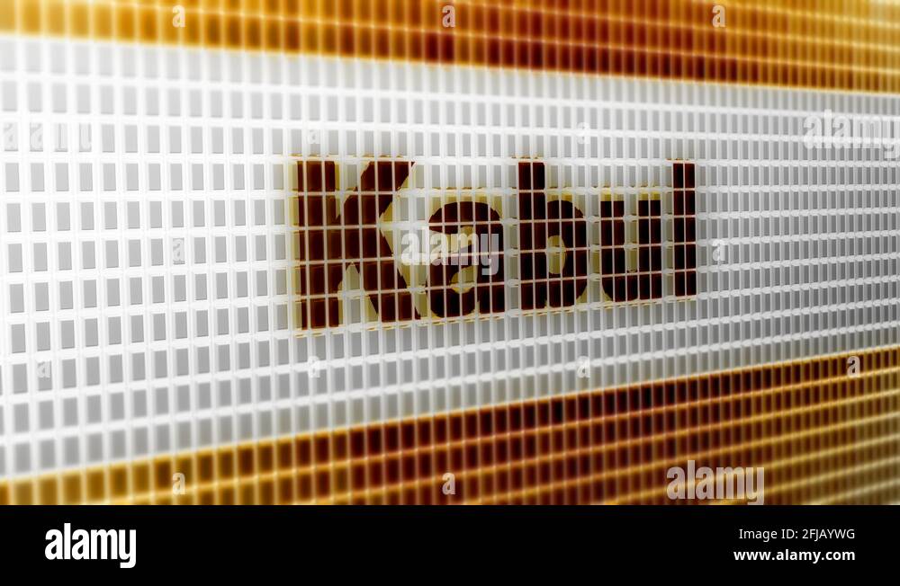 "Kabul" on the Screen. 4K Resolution. Encoder Prores 4444. Looping ...