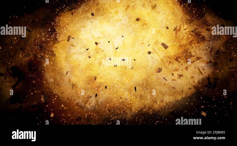 Realistic explosion and blasts with Luma channel. VFX element Stock ...