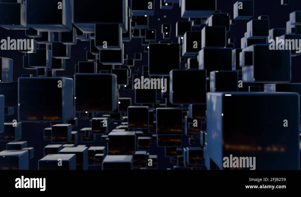 motion graphics 3d looped animation as dark background in 4k with ...