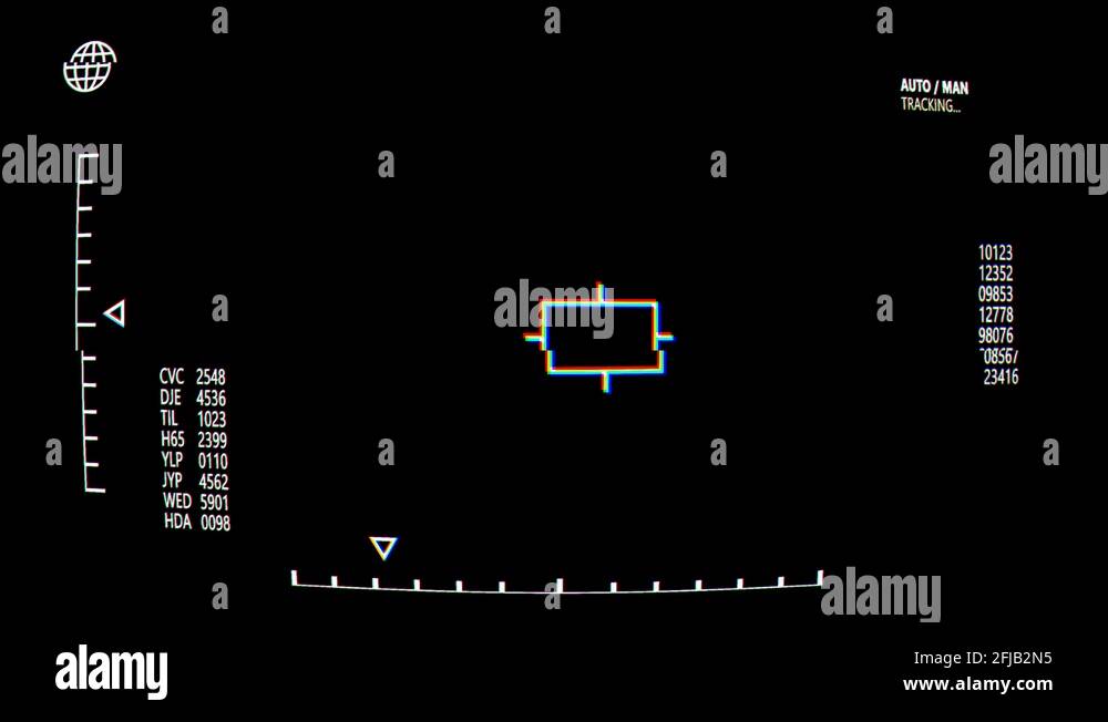 Night Vision Tracking Camera Concept, Screen Overlay For UAV ...