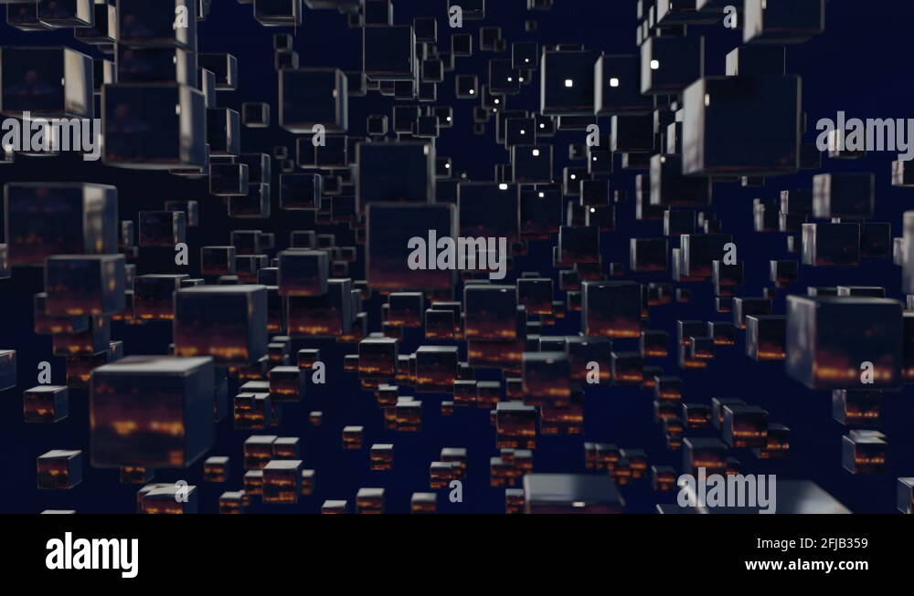 motion graphics 3d looped animation as dark background in 4k with ...