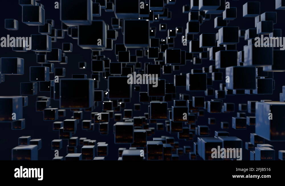 motion graphics 3d looped animation as dark background in 4k with ...