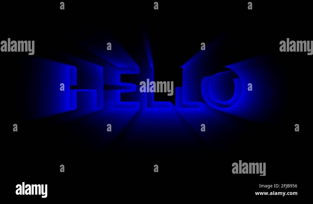 seamless loop HELLO in graffiti style searhlight animation Stock Video ...