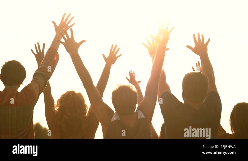 Raised hand silhouettes Stock Videos & Footage - HD and 4K Video Clips ...