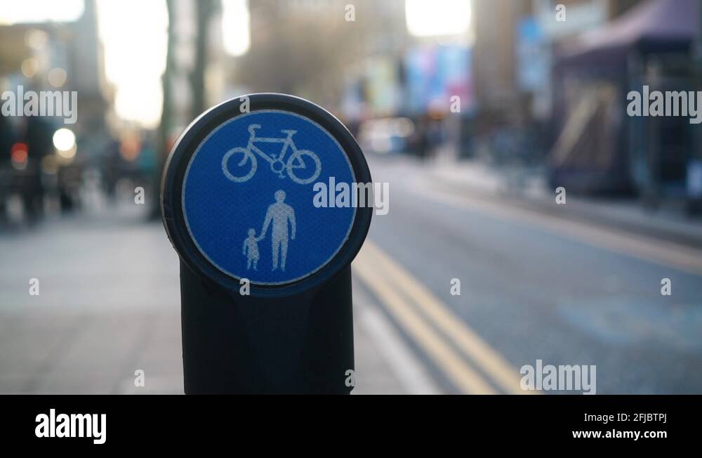 Pedestrian and cyclist sign Stock Videos & Footage - HD and 4K Video ... Pedestrian and cyclist sign Stock Videos & Footage - HD and 4K Video ...