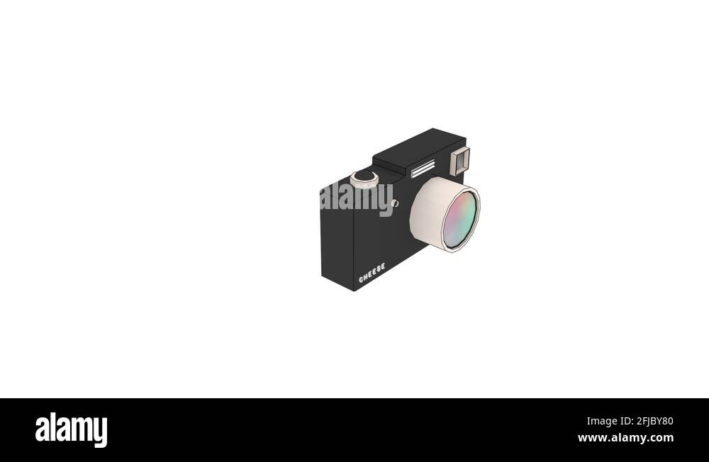 camera in cartoon style with the flash going of Stock Video Footage - Alamy