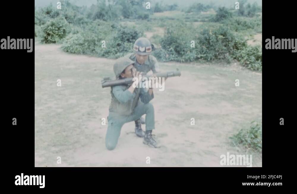 Trainees fire M72 Light Anti-Tank Weapon at training center - 1971 ...