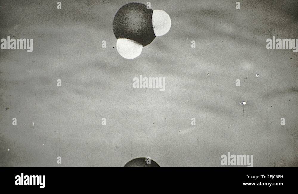 Atomic Molecule Chart Animated Educational Graphic 1960s Vintage Old ...