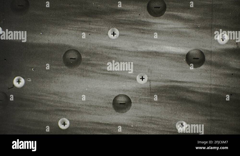 Atomic Molecule Chart Animated Educational Graphic 1960s Vintage Old ...