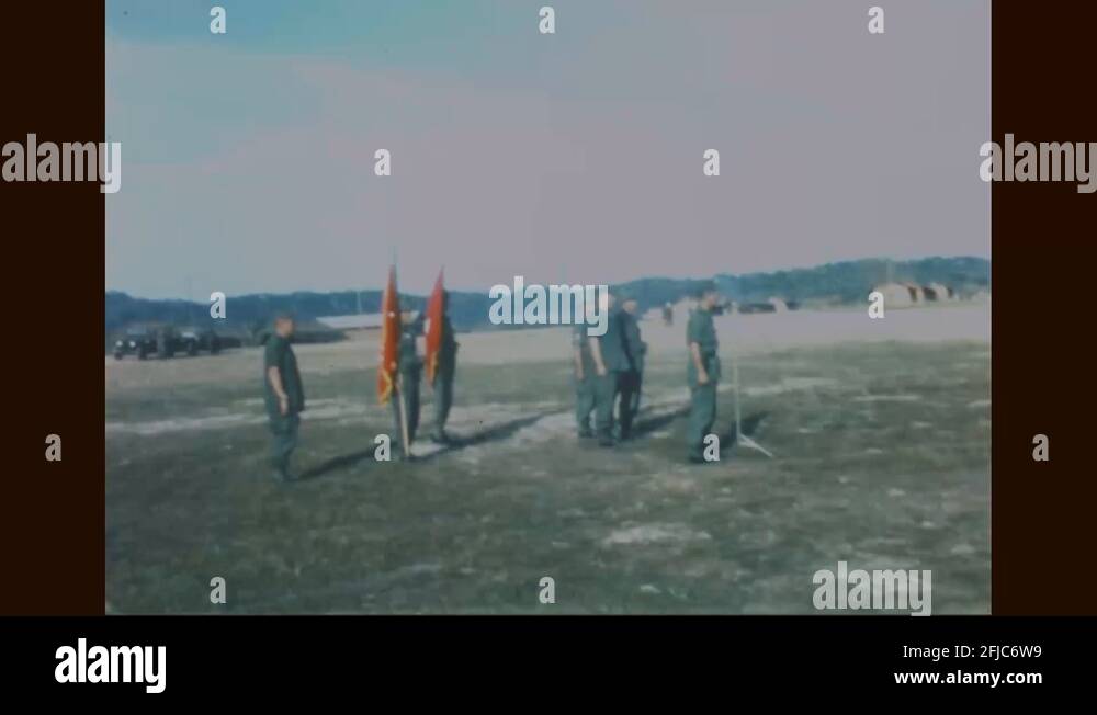 Ceremony of gen.pearson transfer to command of the 1st Lieutenant ...