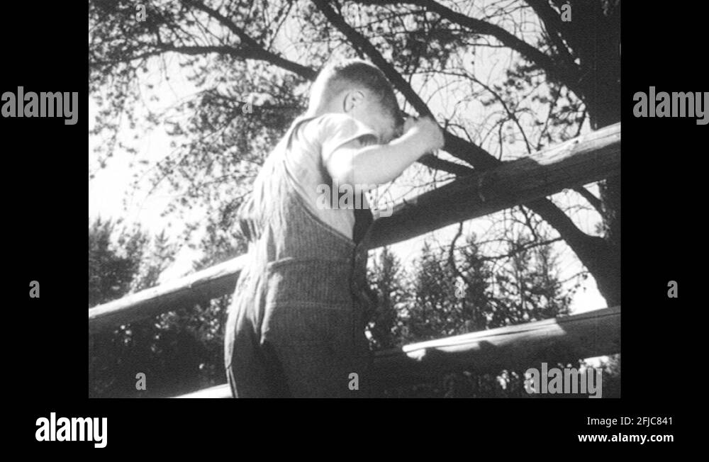 Boy on fence Stock Videos & Footage - HD and 4K Video Clips - Alamy