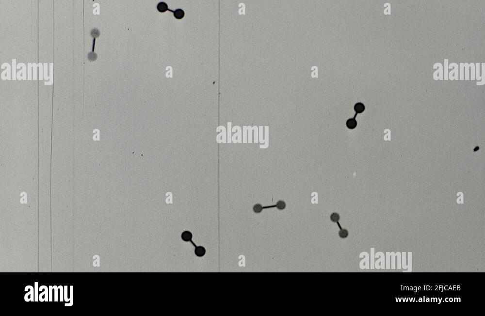 Atomic Molecule Chemical Animated Educational Graphic 1960s Vintage ...