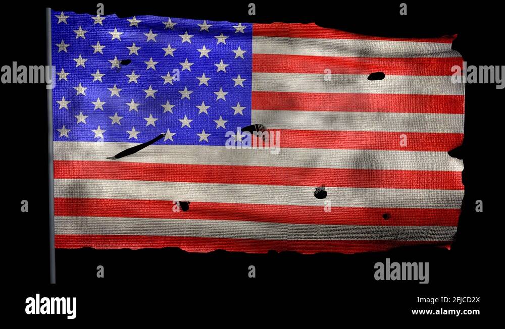 Damaged usa flag Stock Videos & Footage - HD and 4K Video Clips - Alamy