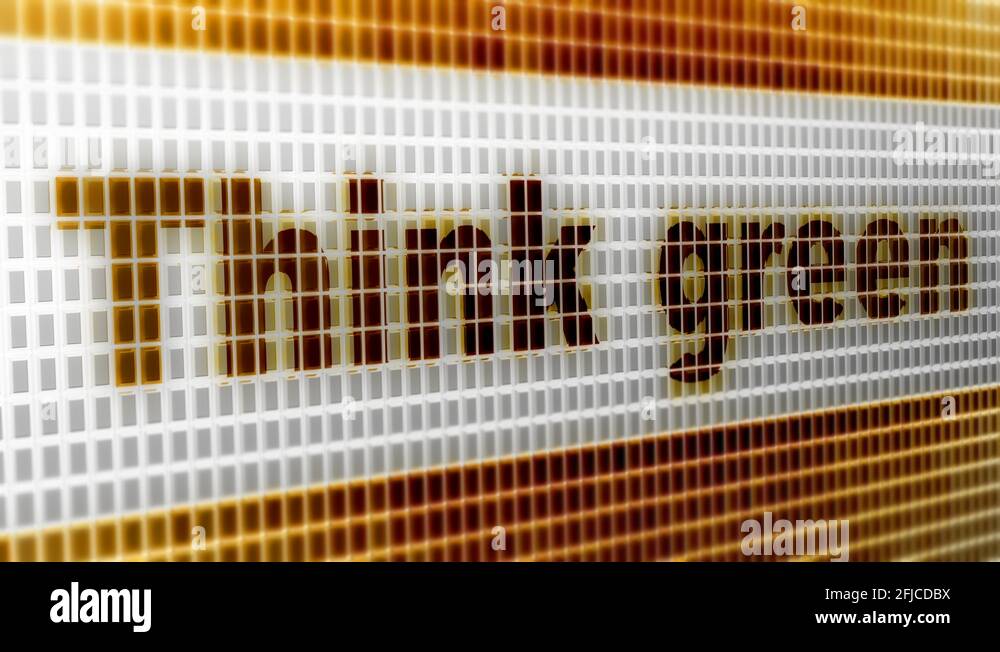 "Think green" on the Screen. 4K Resolution. Encoder Prores 4444 ...