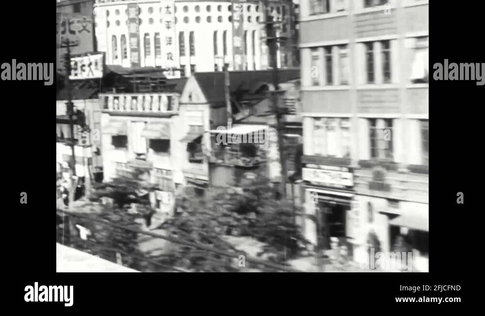 WW2 Japan - View of Japanese city during war Stock Video Footage - Alamy
