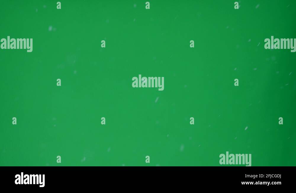 Real snow flakes falling outside captured on green screen Stock Video ...