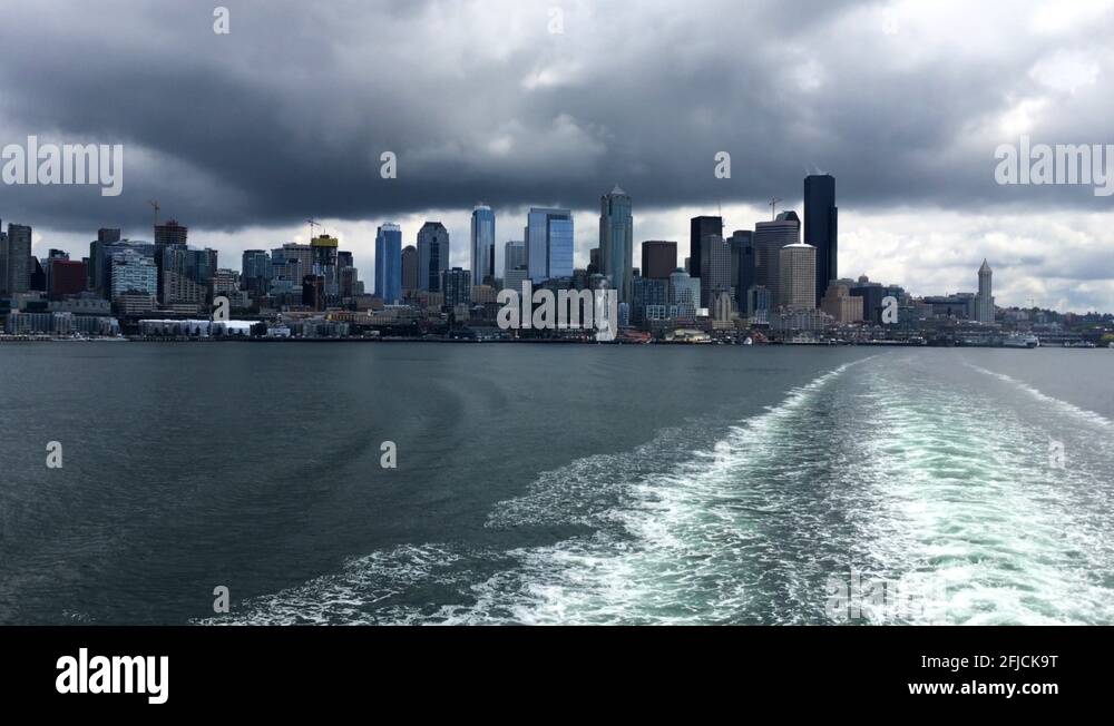 Seattle ferry water puget sound ferry skyline washington elliot bay ...