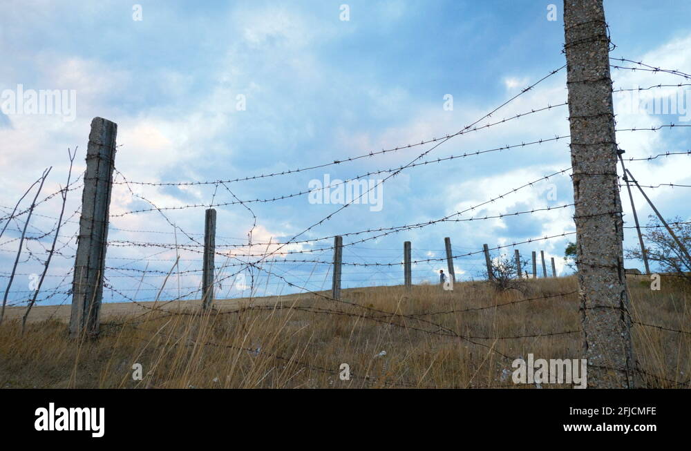 Concrete fence post barbed wire Stock Videos & Footage - HD and 4K ...