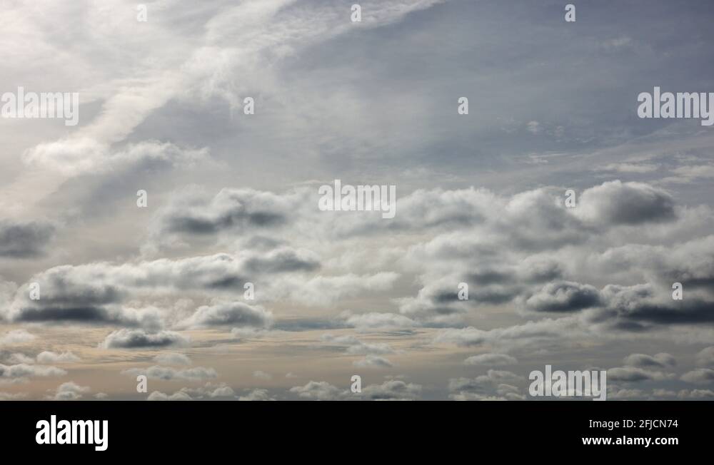 Two Layers Of Clouds In Opposite Directions Timelapse 001 Stock Video ...