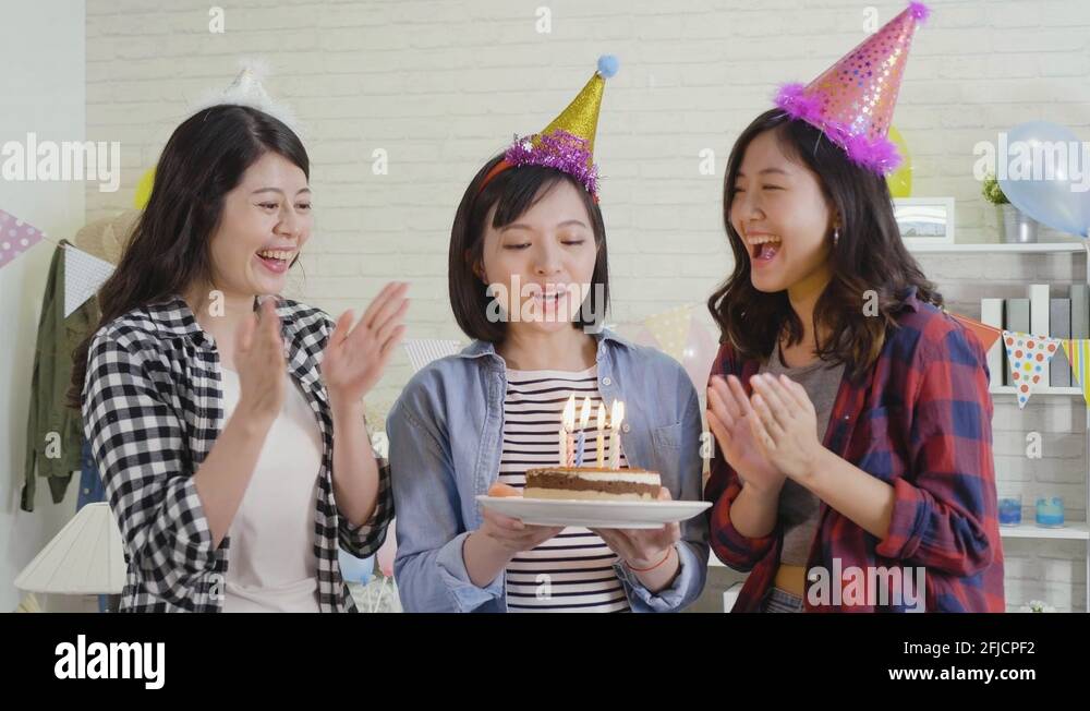 women clapping hands celebrating birthday party Stock Video Footage - Alamy