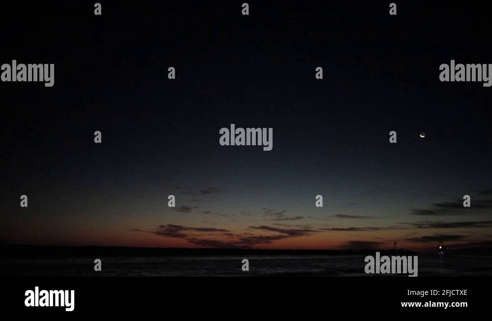 Crescent moon over sea Stock Videos & Footage - HD and 4K Video Clips ...