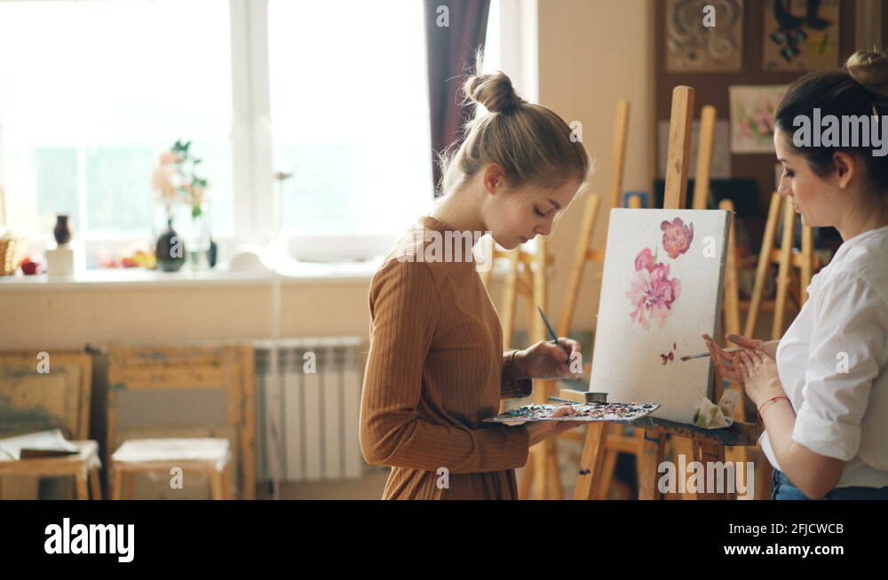 Girl art lesson school Stock Videos & Footage - HD and 4K Video Clips ...