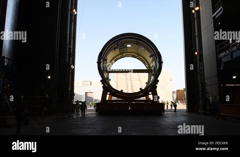 SLS Intertank Transported to NASA's Barge Pegasus for shipment - 2018 ...