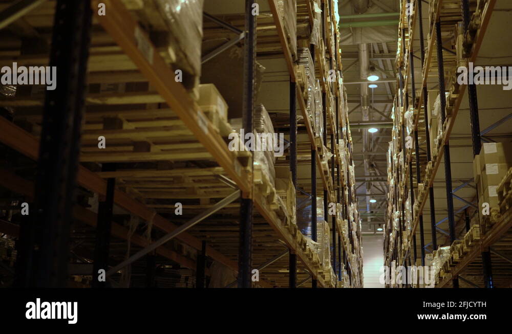 Logistics storage warehouse racking Stock Videos & Footage - HD and 4K ...