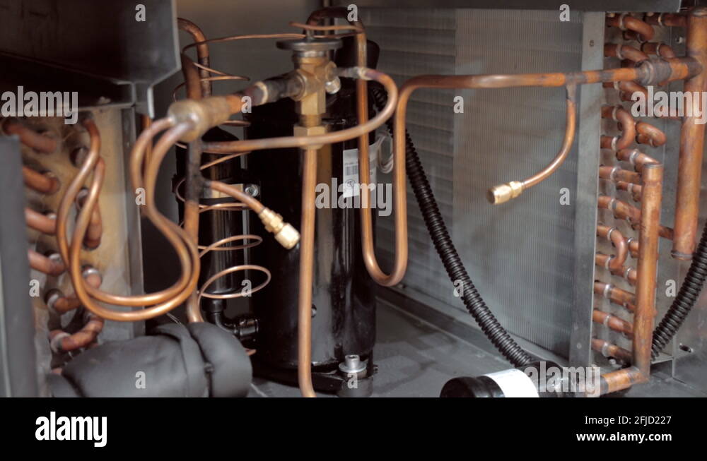 The internal structure of the external unit powerful industrial air ...