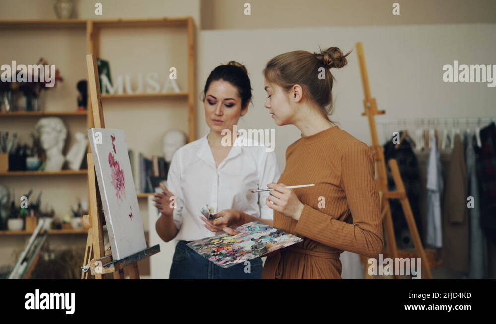 Discussing talking art artwork Stock Videos & Footage - HD and 4K Video ...