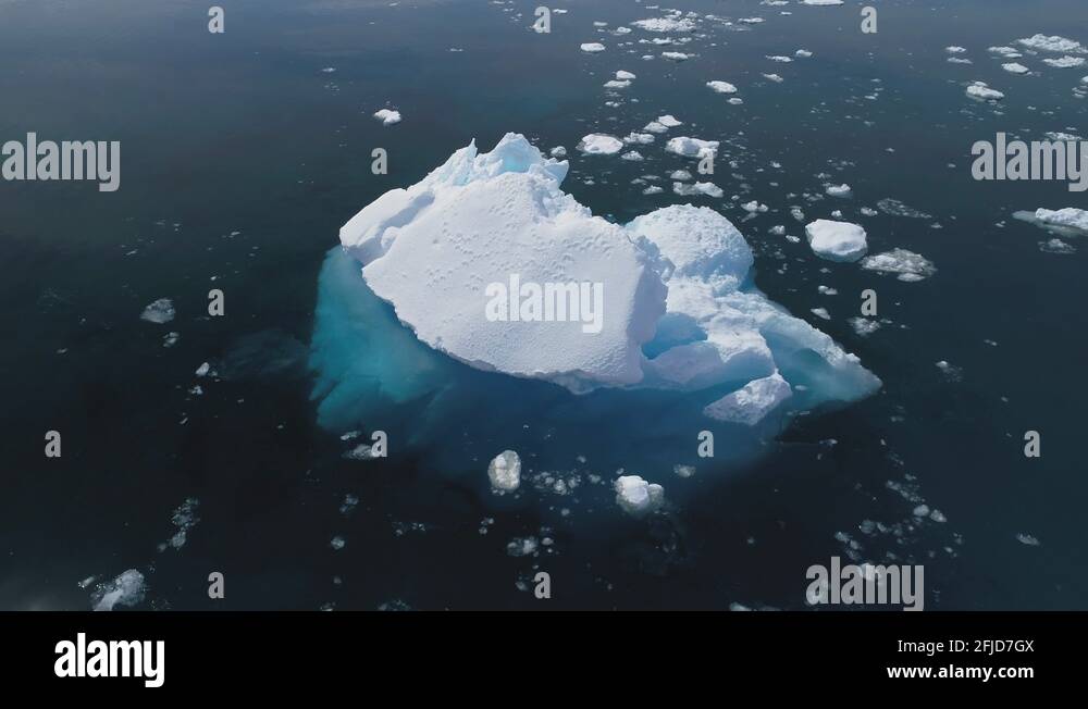 Antarctica landscape aerial floating iceberg Stock Videos & Footage ...