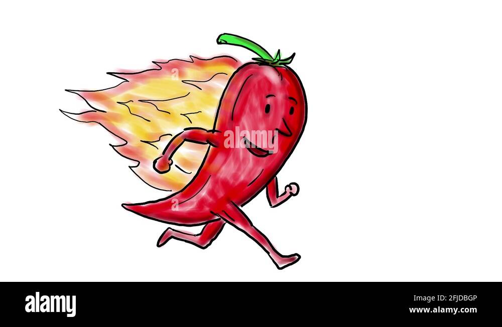Red pepper vegetable cartoon illustration Stock Videos & Footage - HD ...
