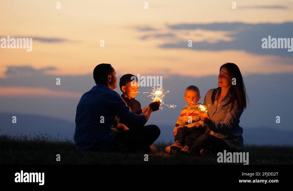 Children lighting fireworks Stock Videos & Footage - HD and 4K Video ...