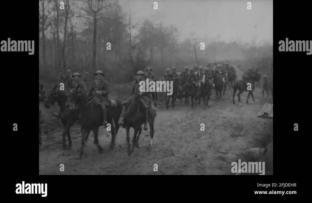 Scene of soldier riding on horse - 1917 Stock Video Footage - Alamy
