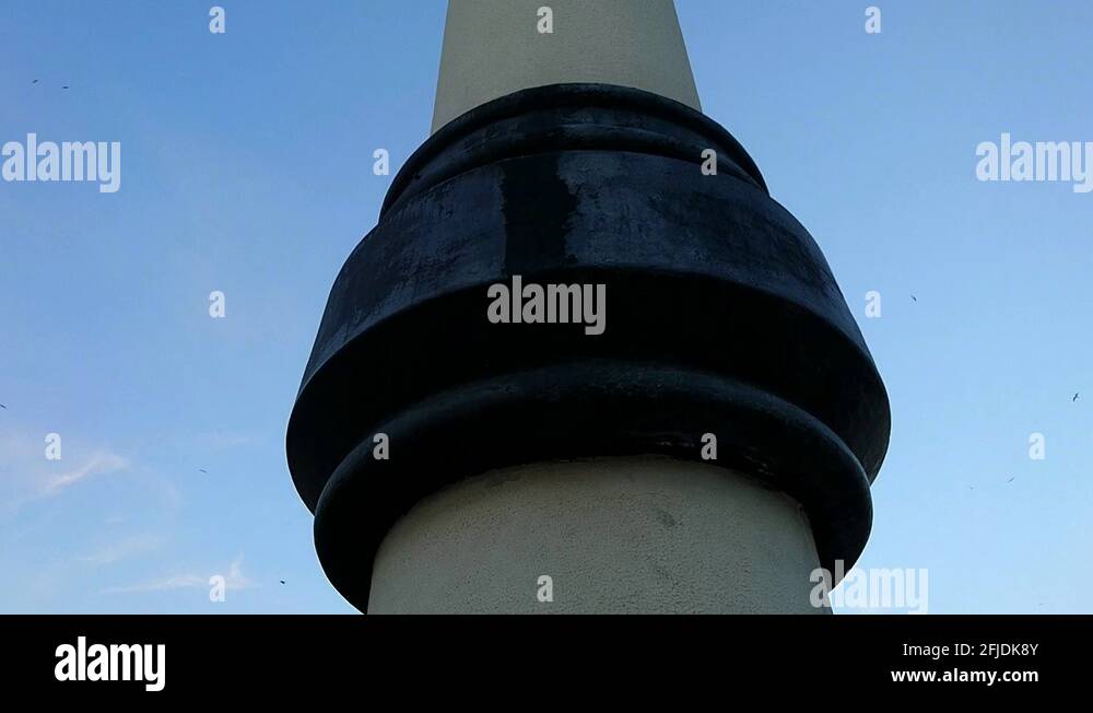 Close Tilt Up Day View at big artistic old style lighting street pole ...