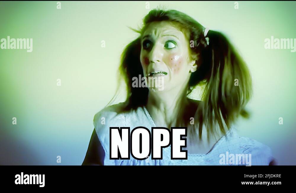 Reaction gif nope Stock Video Footage - Alamy