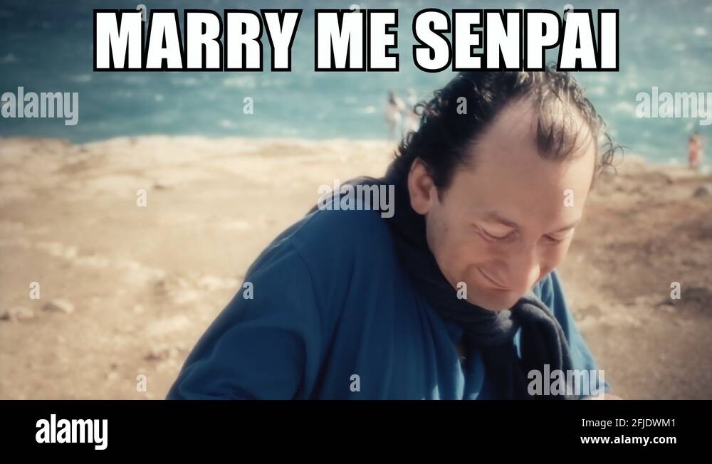 Reaction gif proposal marry me senpai Stock Video Footage - Alamy